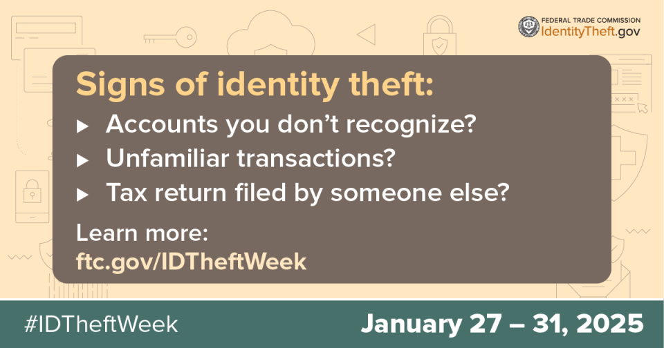 Identity Theft Awareness Week | Federal Trade Commission Identity Theft Awareness Week | Federal Trade Commission
